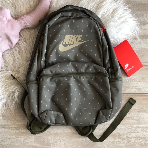 Nike | Bags | Nwt Nike Heritage Polka Dot Backpack | Poshmark